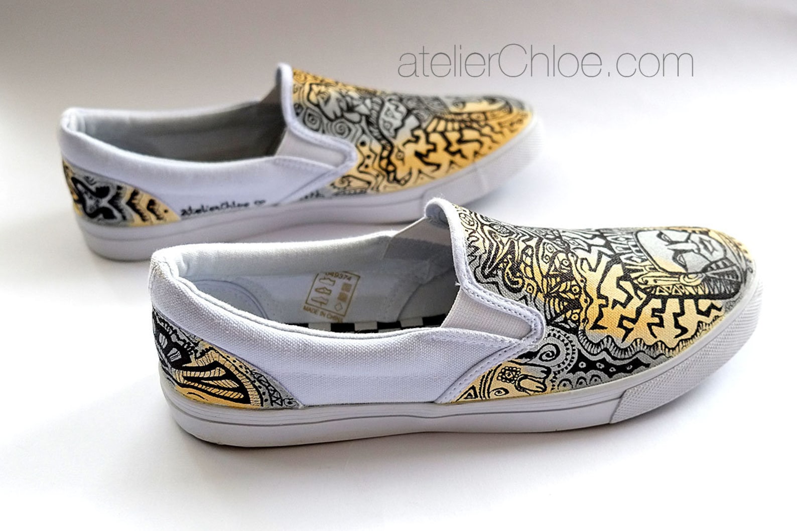 Custom Vans Shoes Painted Tribal Vans Custom Aztec Shoes - Etsy