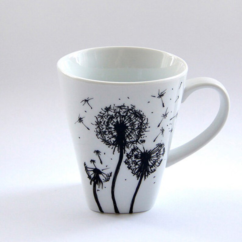 Custom Flowers Mug Coffee Cup Tea Mug Handmade Floral Design - Etsy