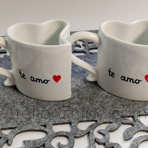 Te Amo Mugs, Couple Coffee Cups, Best Friend Mugs, Hugging Mugs, Cute ...