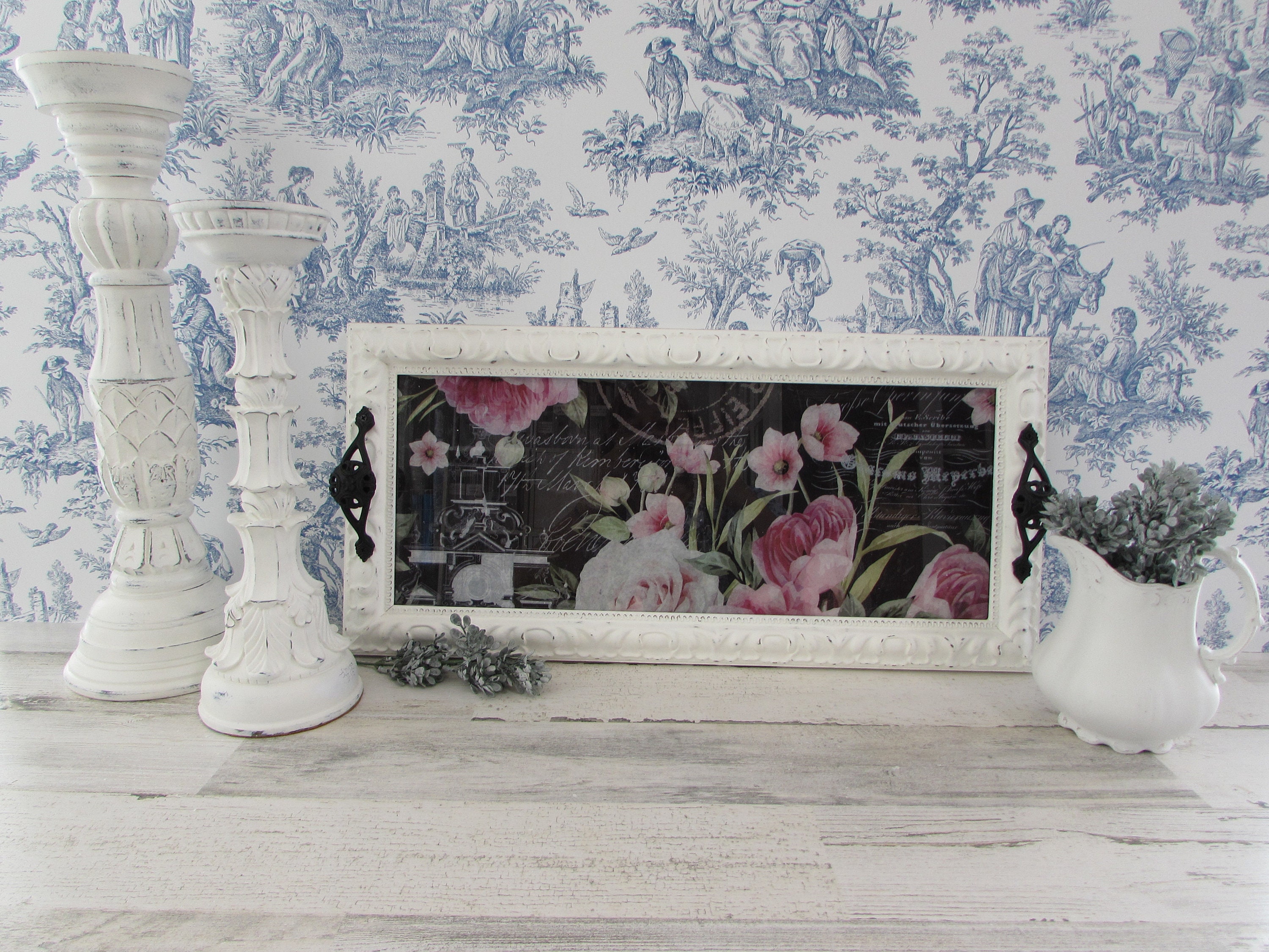 TRAY, Decorative Tray, Vanity Tray, Picture Frame Tray, French ...