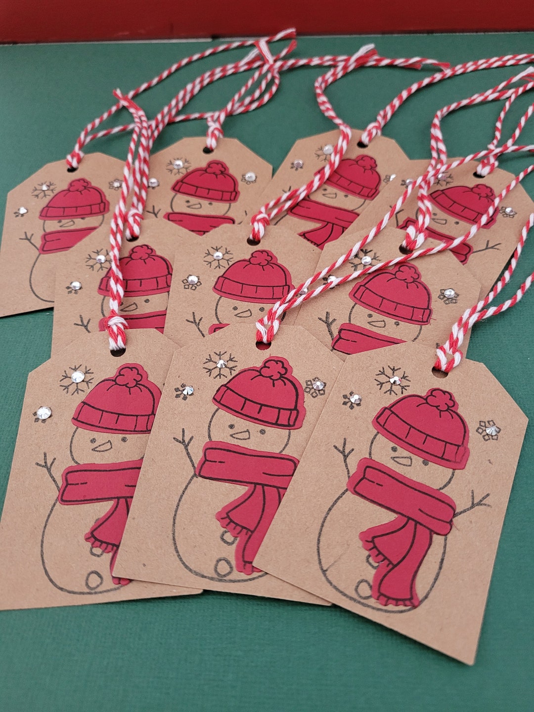 CHRISTMAS GIFT TAGS, Snowman Gift Tags, Holiday Gift Tags, Set of 10 - Etsy