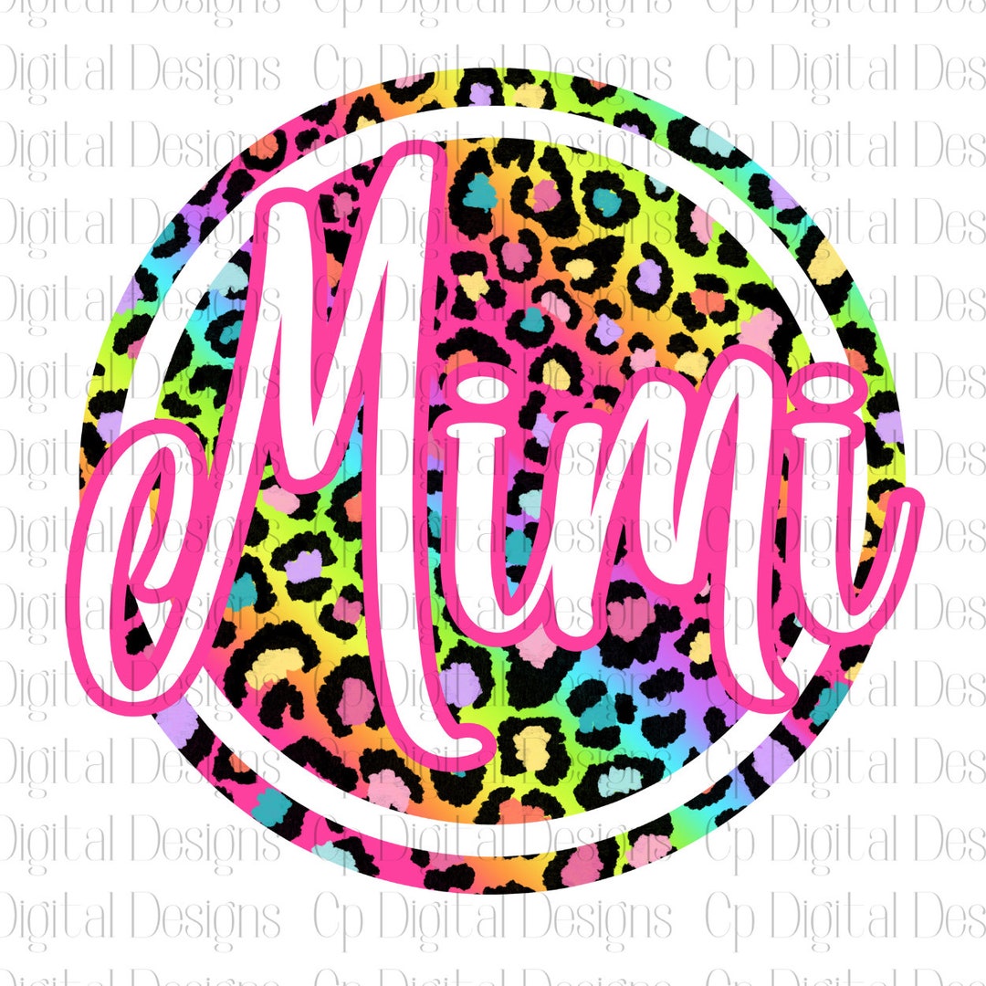 Mimi PNG Design, Retro Png Design, Neon Digital Design, Animal Print ...