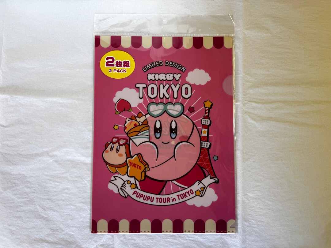 Kirby A4 Clear File Folders – 4 Exclusive Designs | Japan Import | Sealed | Extremely Rare ...