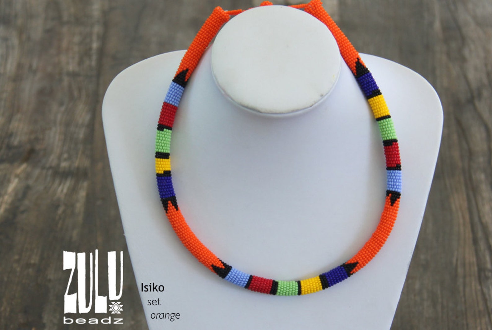 ISIKO - Zulu Traditional Beaded Set of Necklace and Bracelet - Etsy