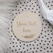 Personalised Wooden Disc Engraving | Engrave Your Text on Wood | Custom ...