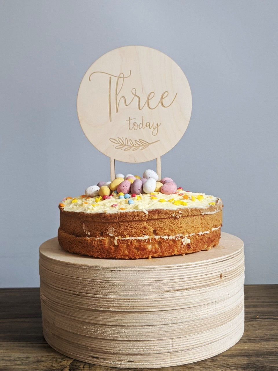 Personalised Birthday Cake Topper | Birthday Cake Decoration | Engraved ...