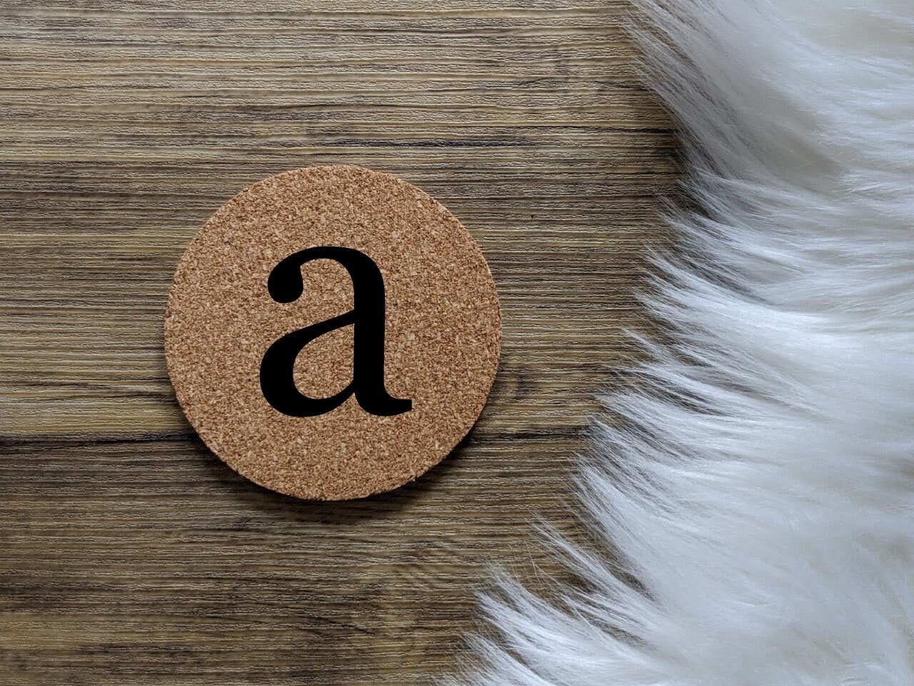 Personalised Alphabet Coaster Cork Initial Coaster Custom | Etsy UK