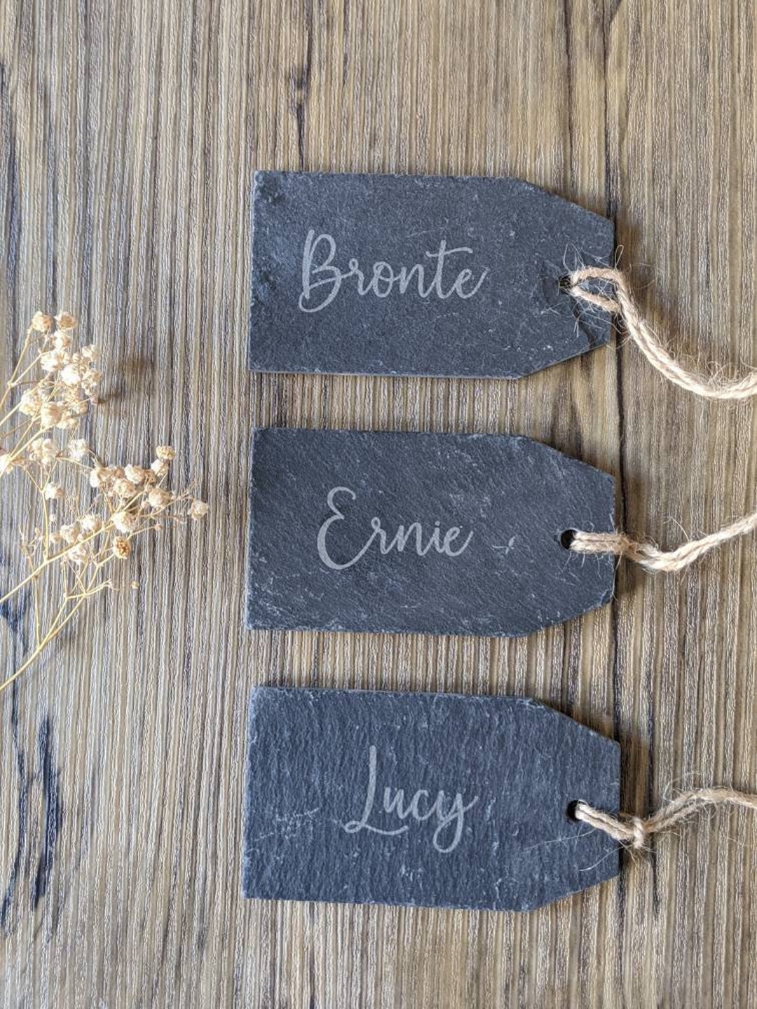 Personalised Slate Table Names | Wedding Place Names | Wedding Keepsake ...