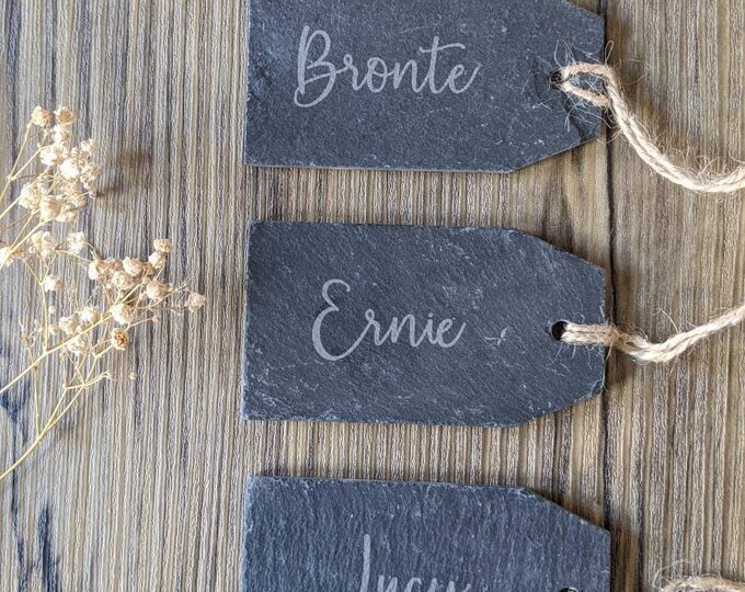 Personalised Slate Table Names Wedding Place Names Wedding | Etsy