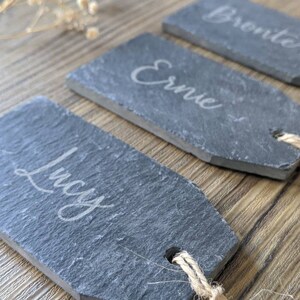 Personalised Slate Table Names | Wedding Place Names | Wedding Keepsake ...