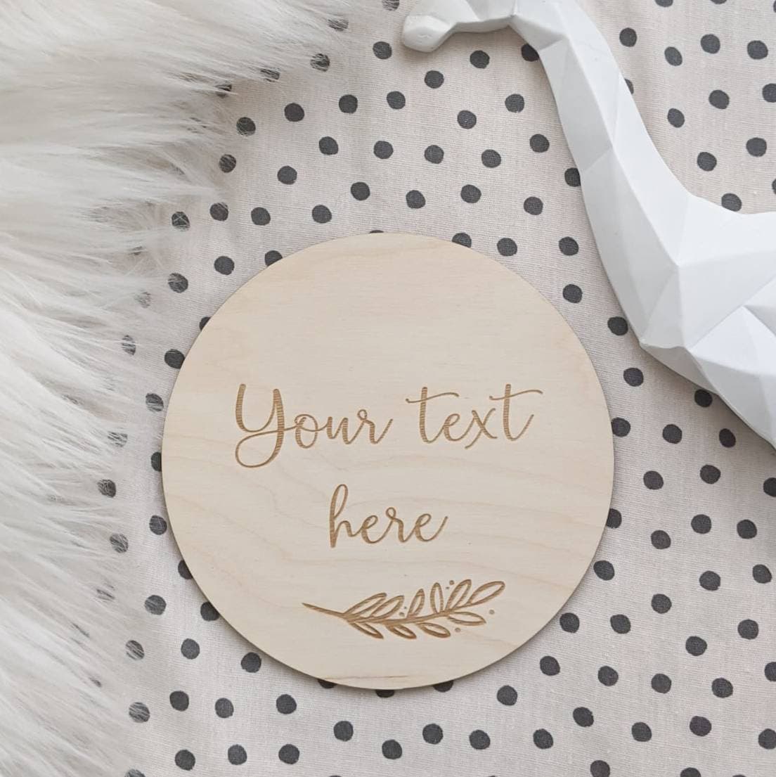 Personalised Wooden Disc Engraving Engrave Your Text on Wood - Etsy UK