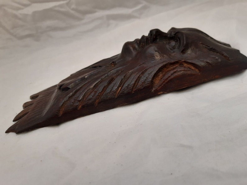 17th Antique French Carved Cherub Devil Angel Head Walnut Wood Ornament ...