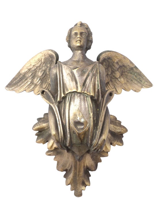 19th Gorgeous Antique Winged Angel Putti Statue Salvage - Etsy