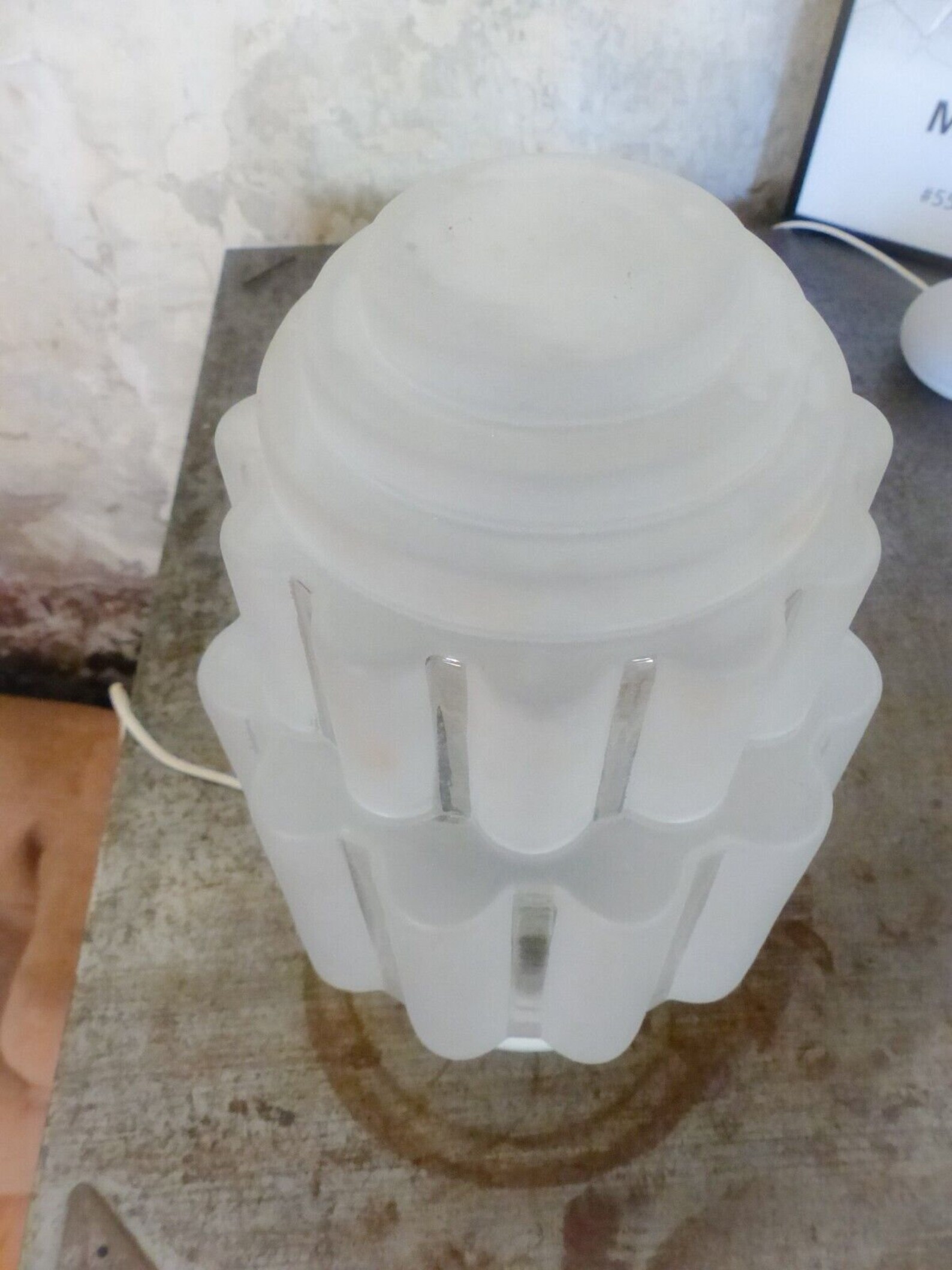 Gorgeous Antique French Skyscraper Art Deco Lamp or Ceiling- Molded ...