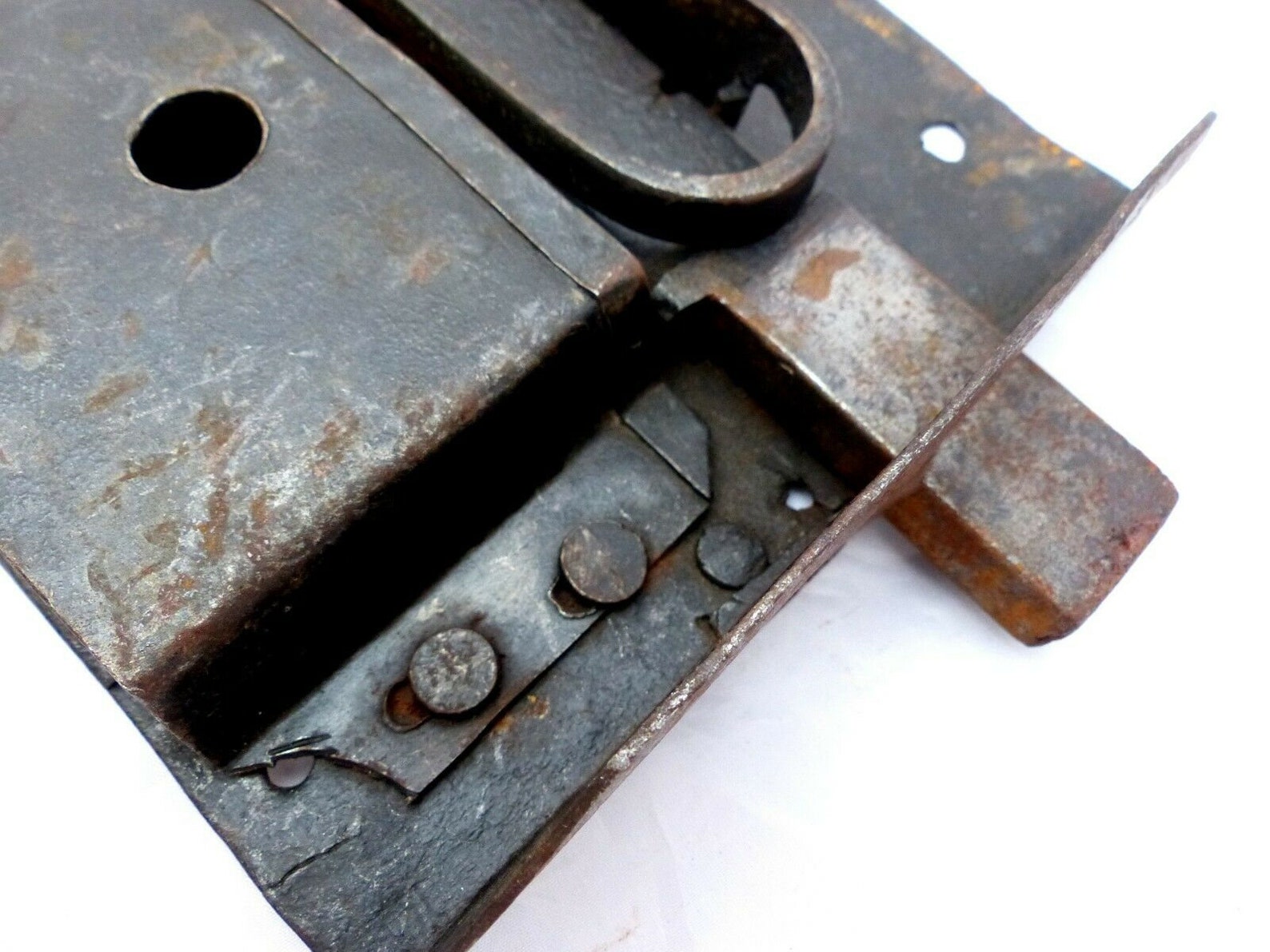 17th Century Large Primitive Hand Made Wrought Iron Castle Door Lock ...