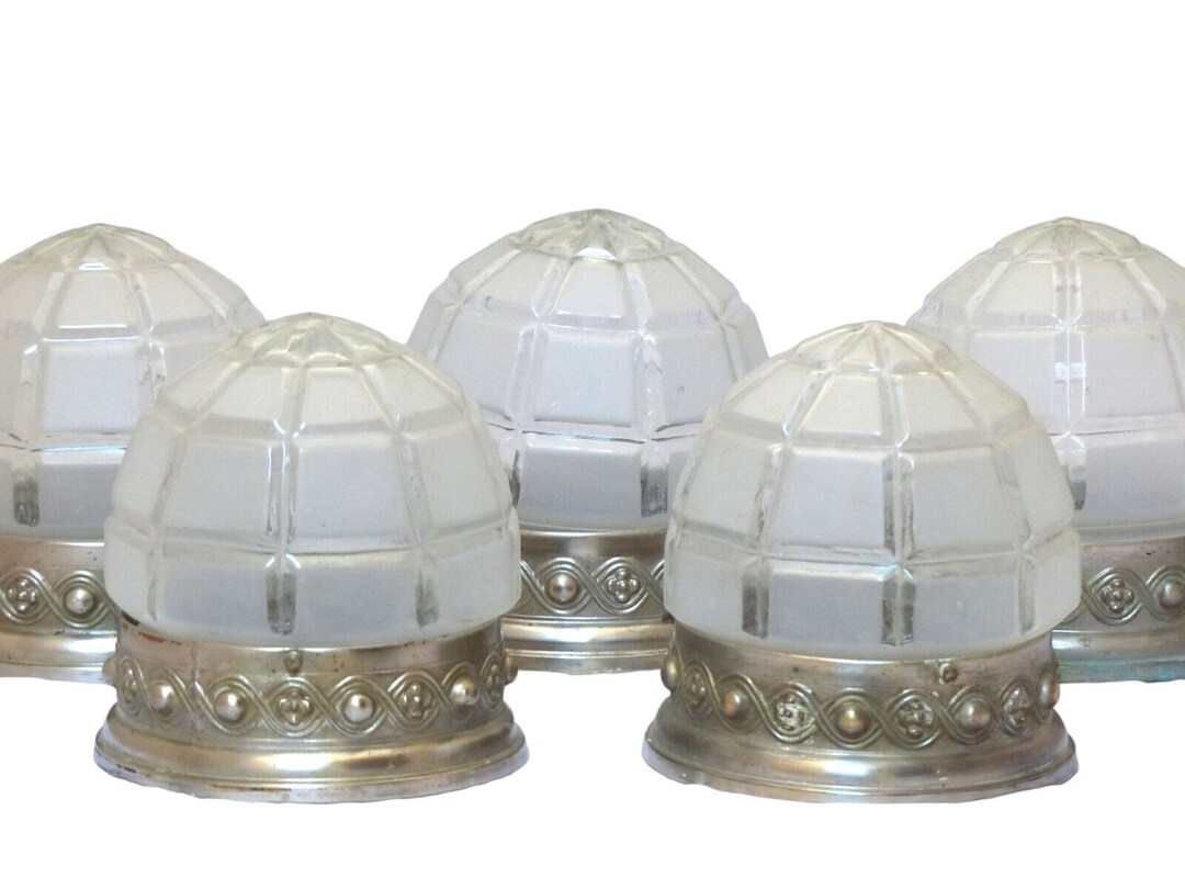 Gorgeous Wall Light Ceiling Sconces Art Deco Nickelplate Tole France ...