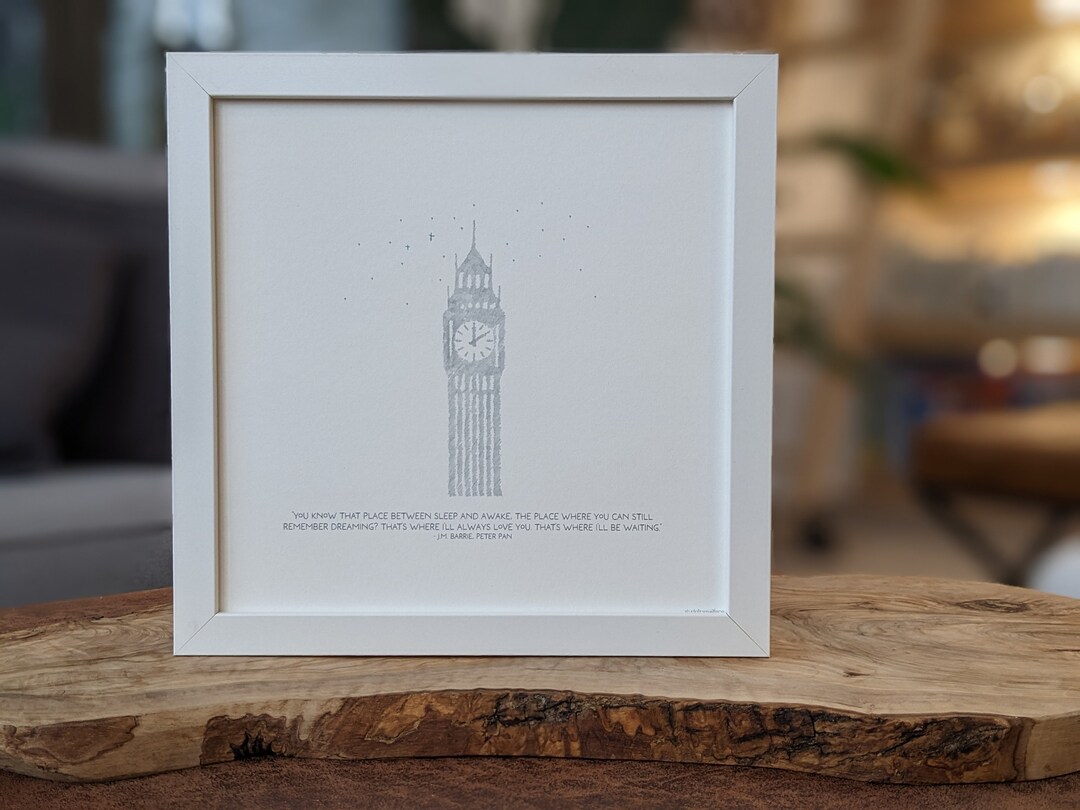 Peter Pan Quote - Big Ben Print - Etsy