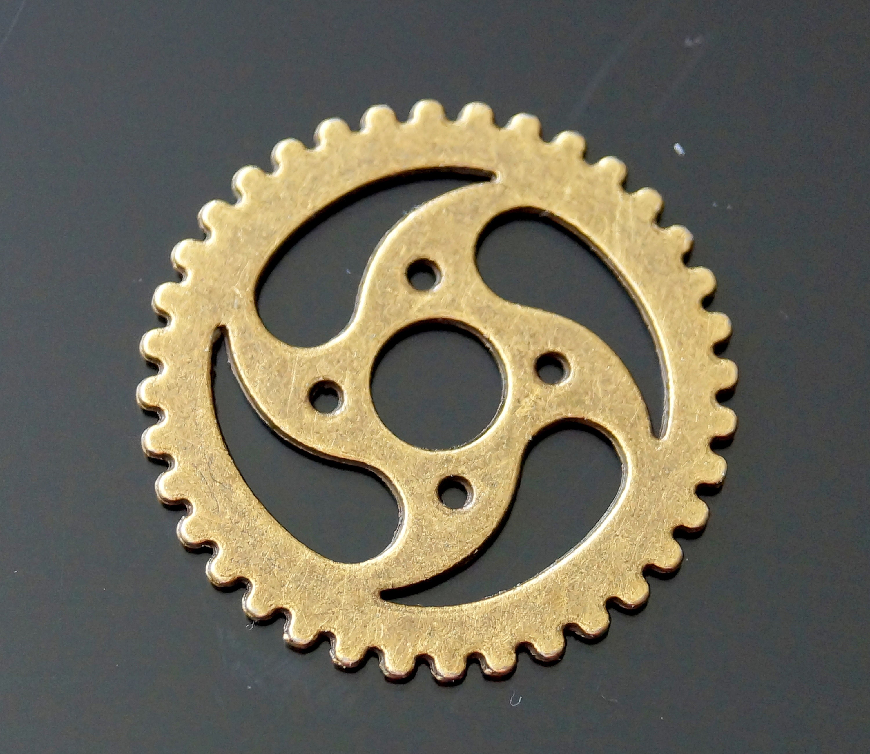 5 Large Metal Antique Bronze Steampunk Cogs and Gears Charm - Etsy