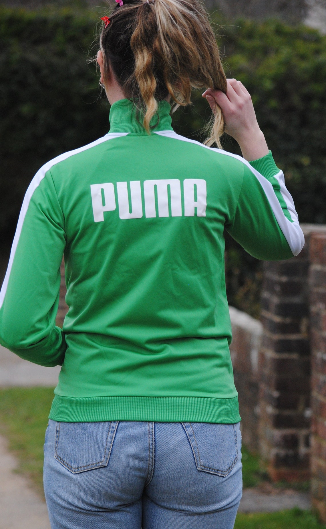 90s/y2k Vintage Green Puma Tracksuit Jacket - Etsy