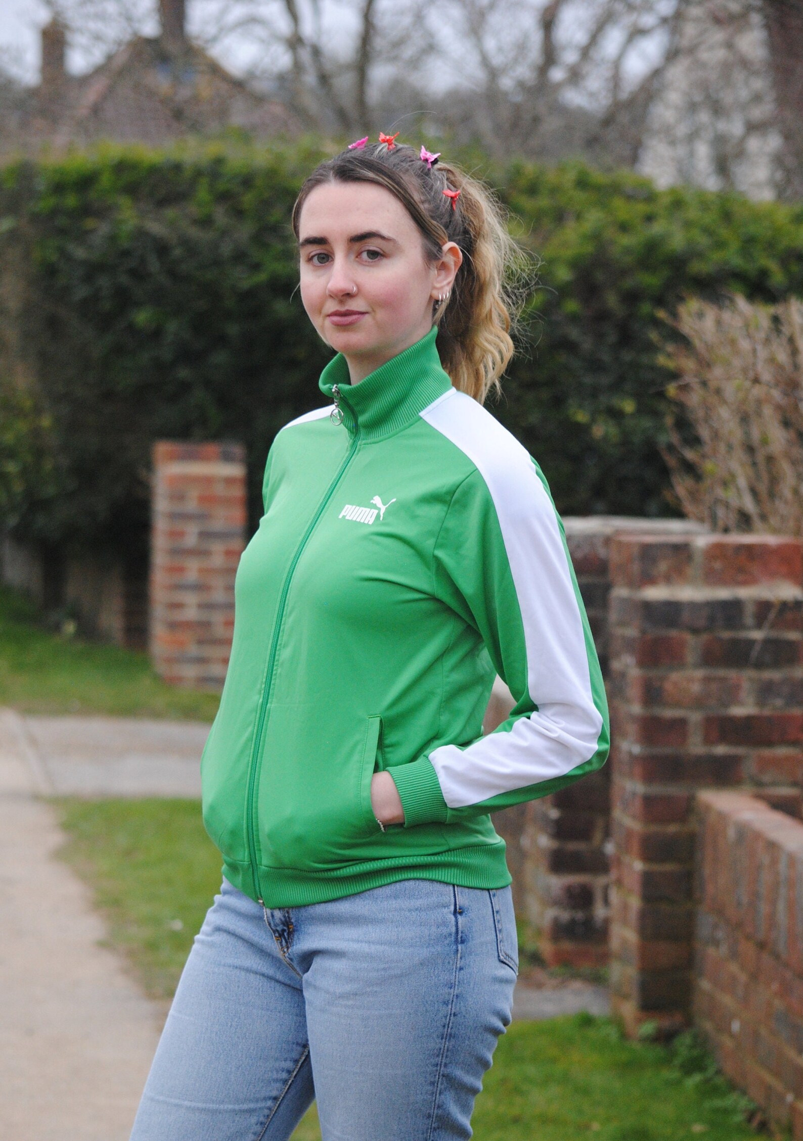 90s/y2k Vintage Green Puma Tracksuit Jacket - Etsy