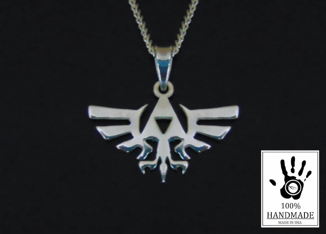 The Legend of Zelda Pendant Sterling Silver .925 Triforce High - Etsy