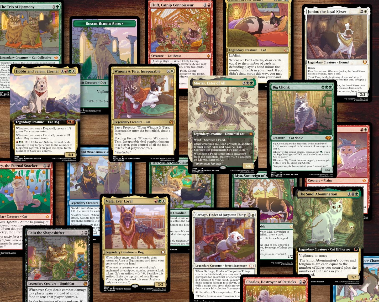 DIGITAL DOWNLOAD for Custom MTG Cards With Your Pet Illustration | Fun ...
