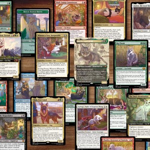 DIGITAL DOWNLOAD for Custom MTG Cards With Your Pet Illustration | Fun ...