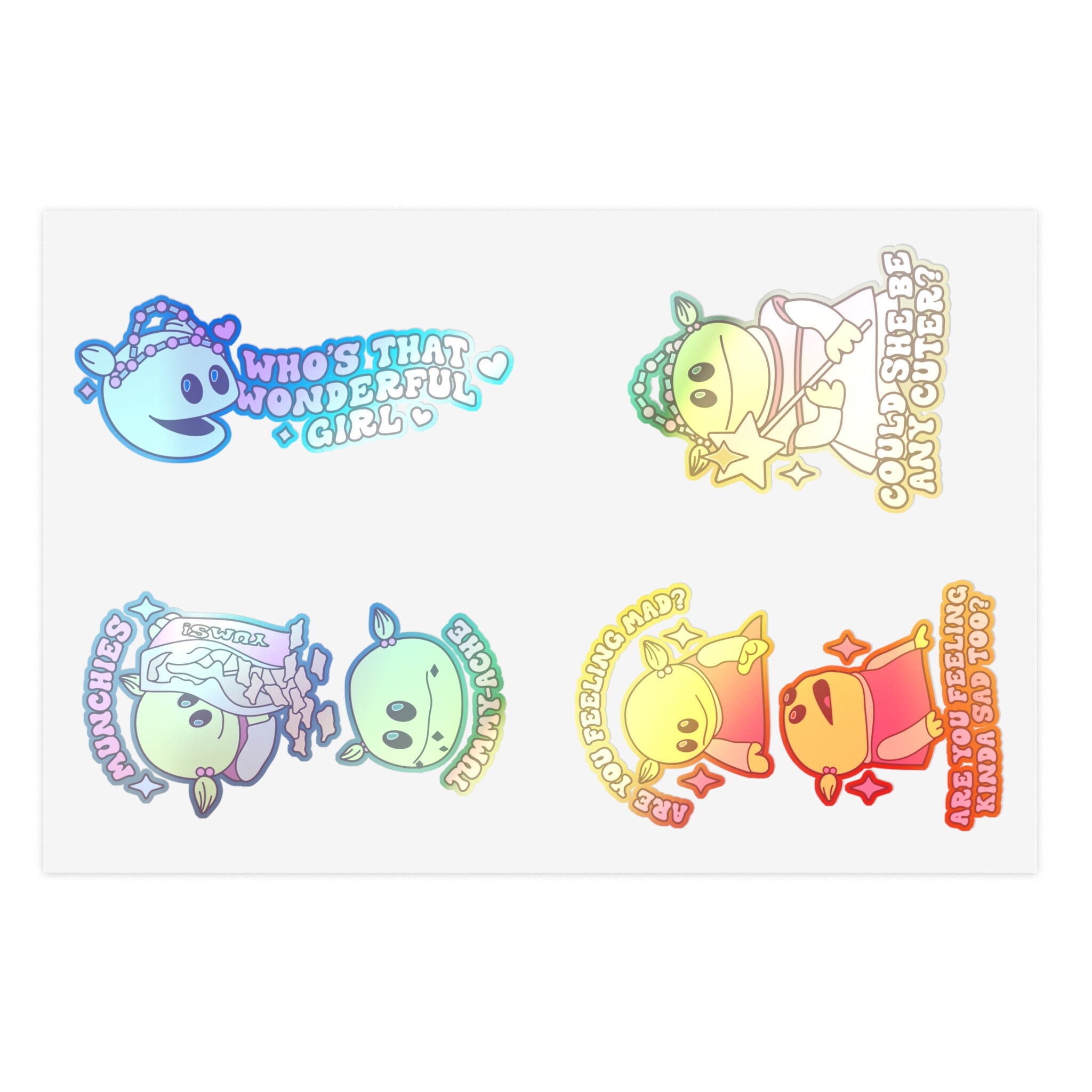 Nanalan Mona Sticker Sheet | Cute Water-resistant Vinyl Decals - Etsy