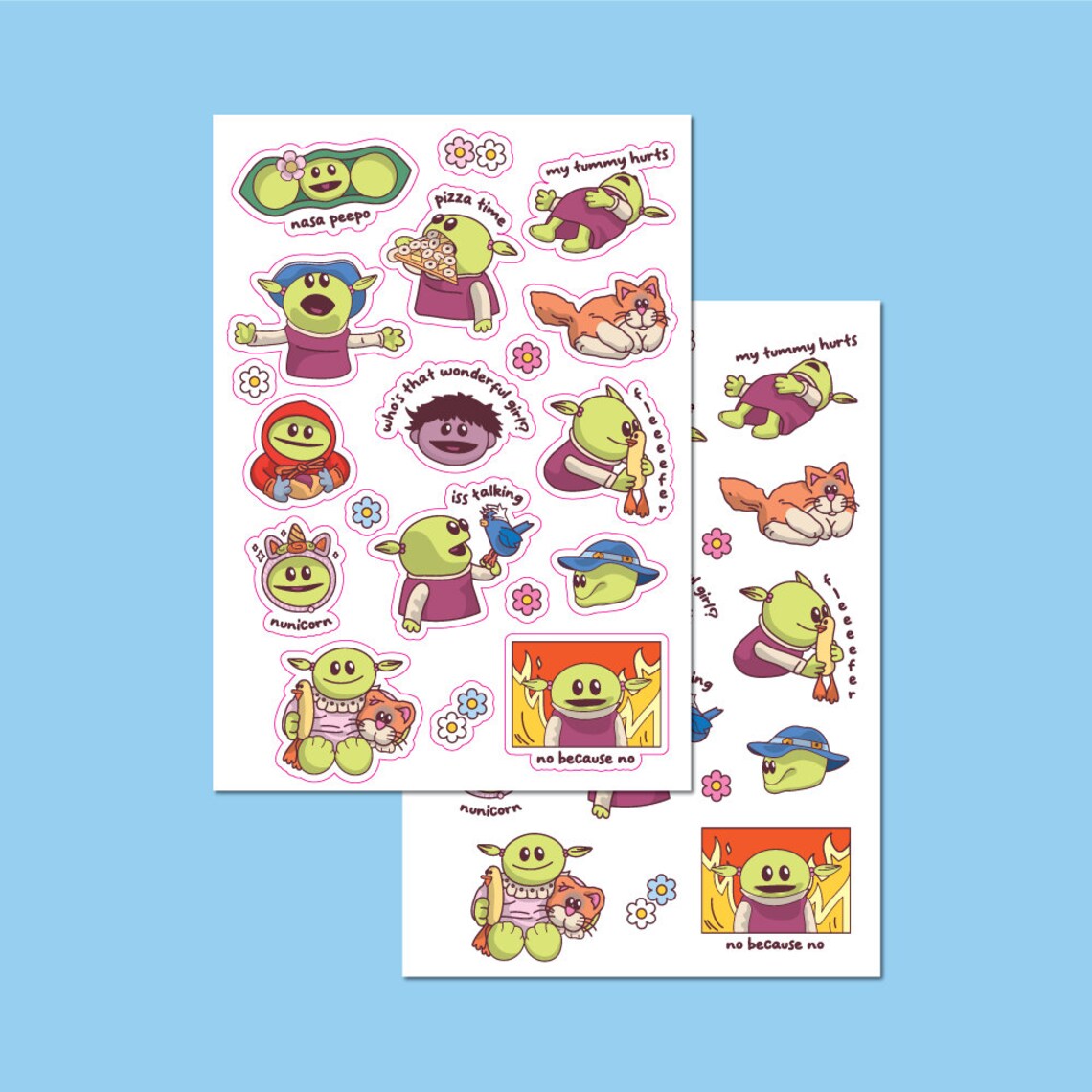 Nanalan Stickers Vol.3 DIGITAL DOWNLOAD | 13 Unique Designs Cute ...