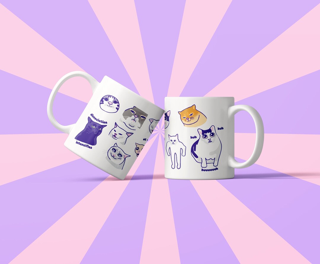 Iconic Cat Meme Mug Ultimate Compilation | Funny Cat Mug, Personalized ...