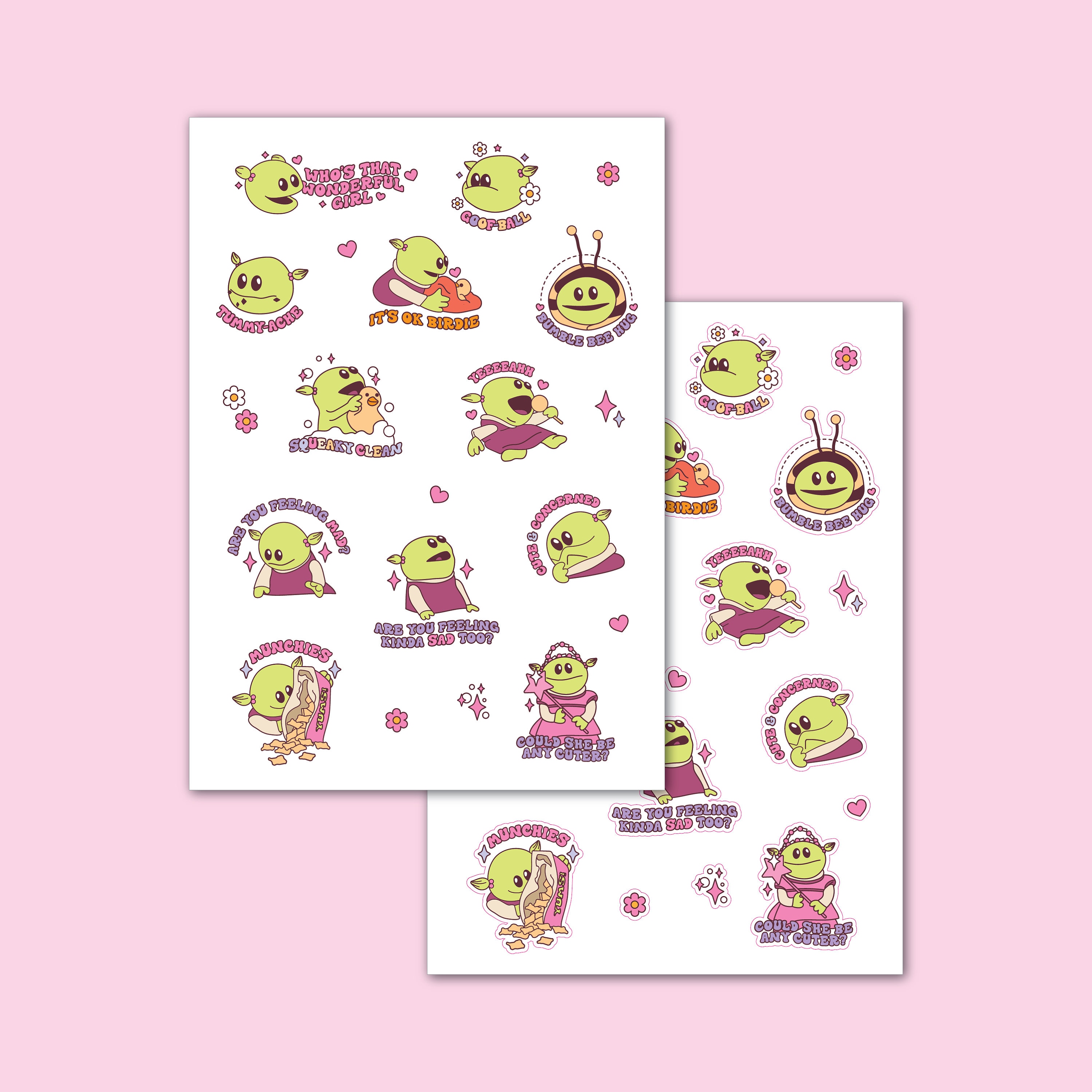 Nanalan Stickers DIGITAL DOWNLOAD 12 Unique Designs Cute Stationery ...