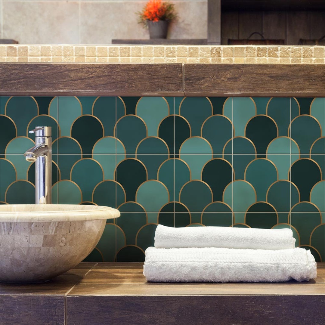 RE-COVERTILES Adhesive Tiles Furniture Stickers Backsplash Peel and ...