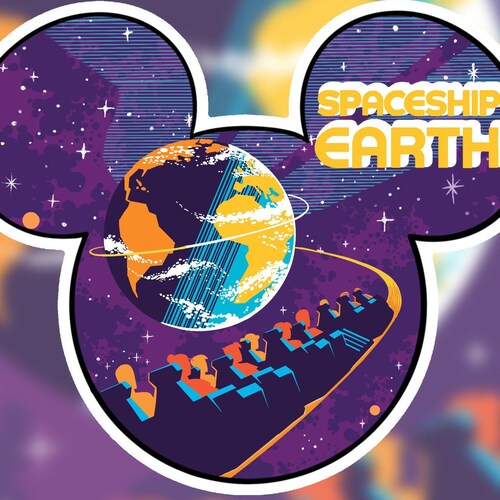 Epcot-inspired Stamp Sticker Epcot Spaceship Earth Sticker - Etsy
