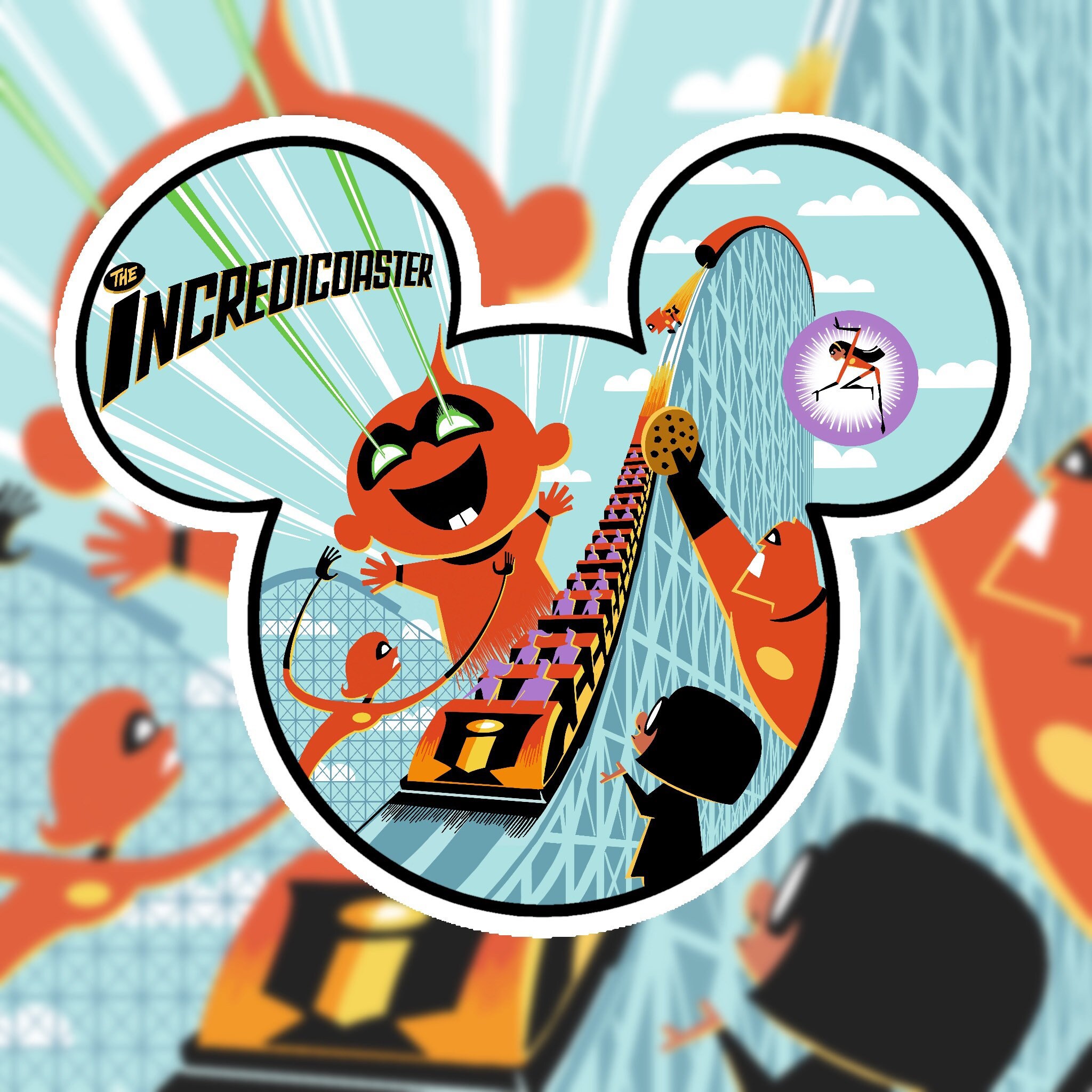 Incredicoaster Sticker - Etsy