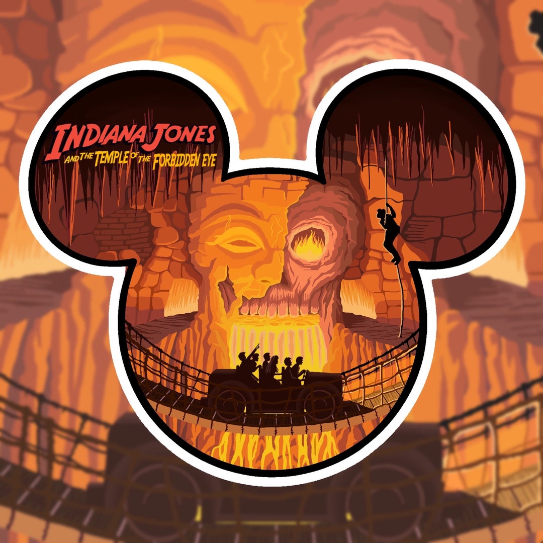 Indiana Jones and the Temple of the Forbidden Eye Sticker - Etsy