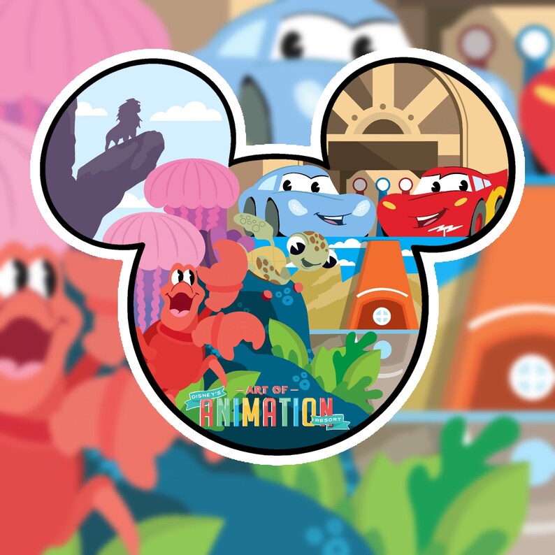 Disneys Art of Animation Resort Sticker - Etsy