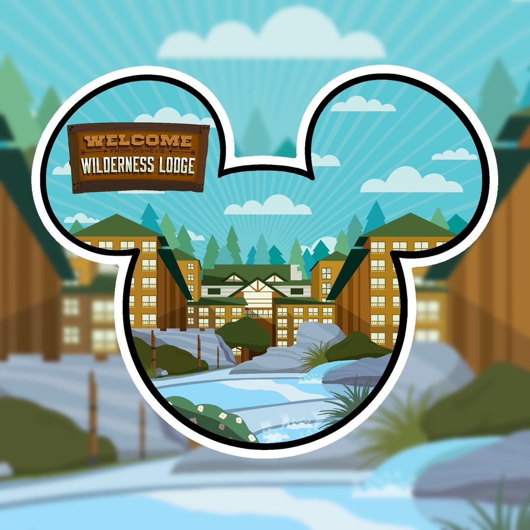 Disney’s Wilderness Lodge Resort Sticker - Etsy