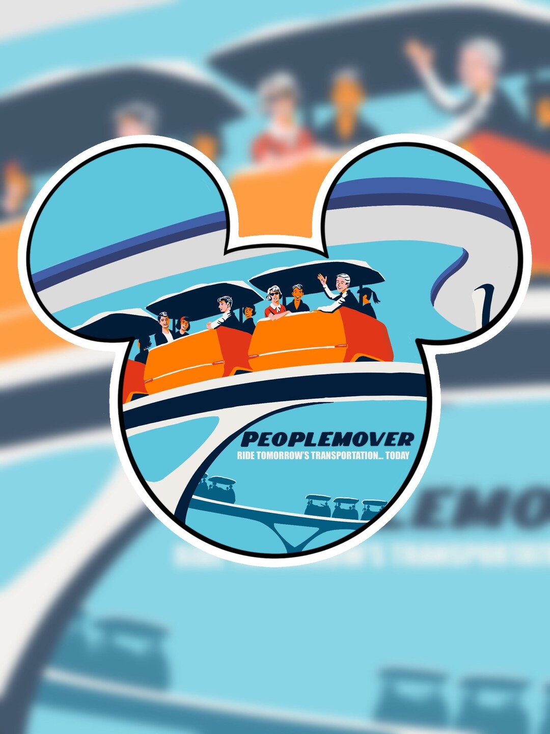 Peoplemover Poster Sticker - Etsy