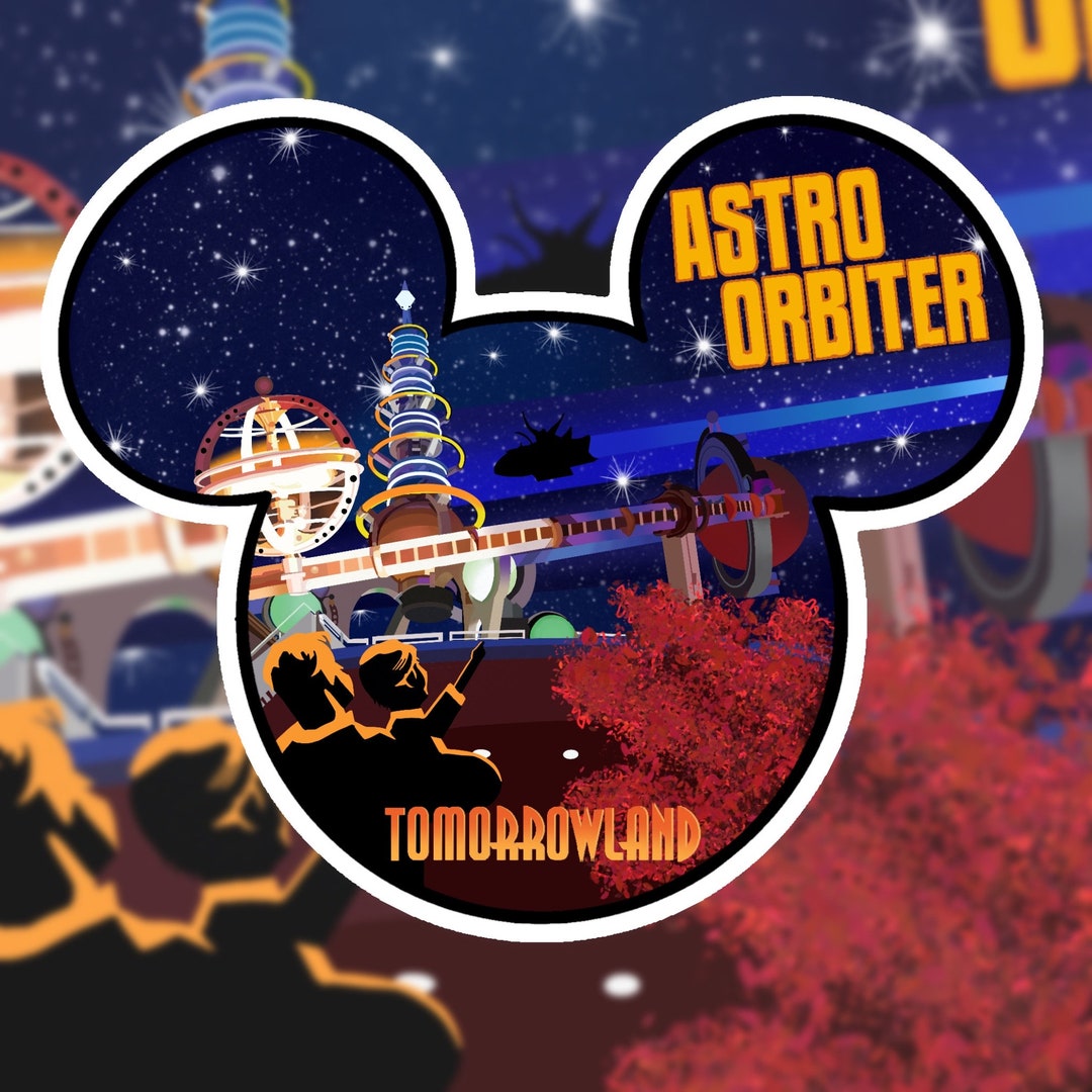 Astro Orbiter Poster Sticker - Etsy