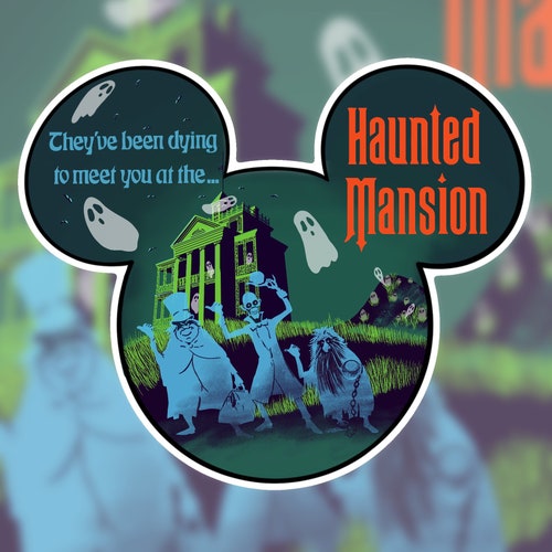 Haunted Mansion Stretching Portrait Stickers Disney Stickers - Etsy