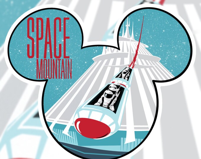 Space Mountain Sticker - Etsy