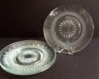 Vintage glass plates | Etsy