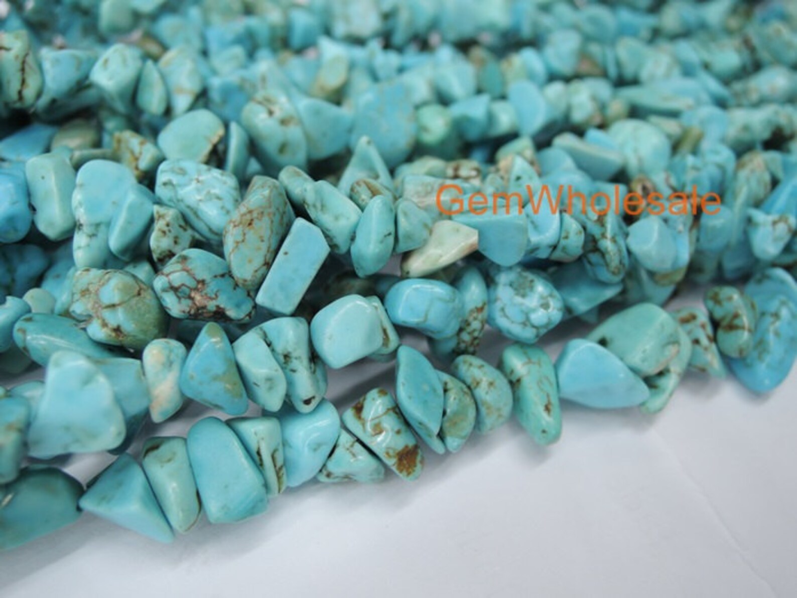 34 Blue Howlite 5x10mm Chips High Quality Blue Color - Etsy