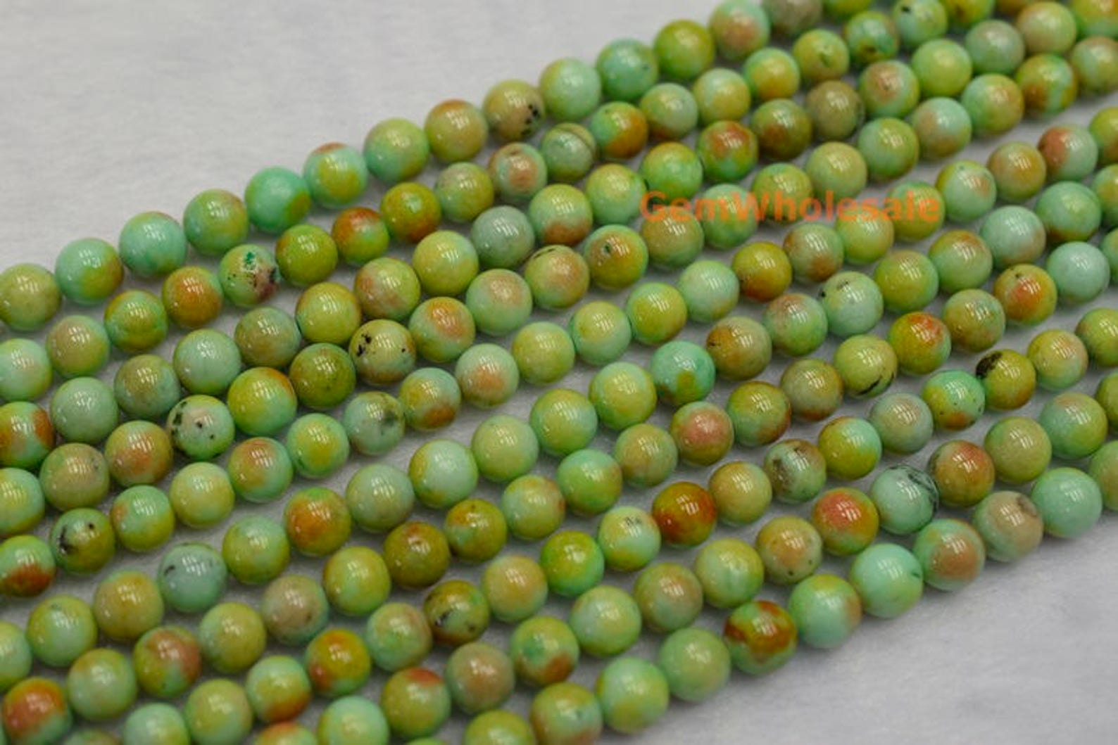 15.5 8mm Dyed Green Blue Red Jade Round Beads Green | Etsy