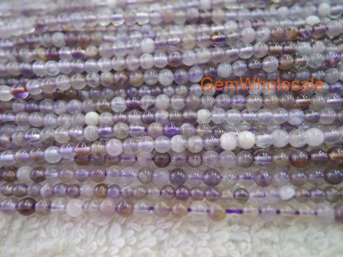15.5 Natural Amethyst 2mm Round Beads Semi-precious - Etsy