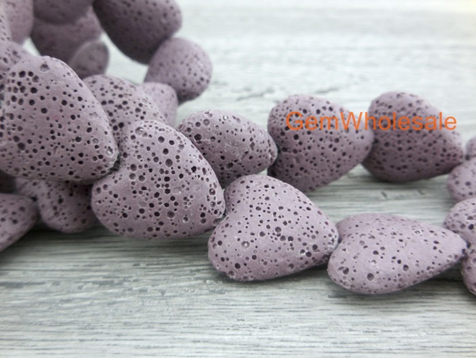 15.5 Purple Lava Heart Pendant 20mm/28mm Purple Lava | Etsy