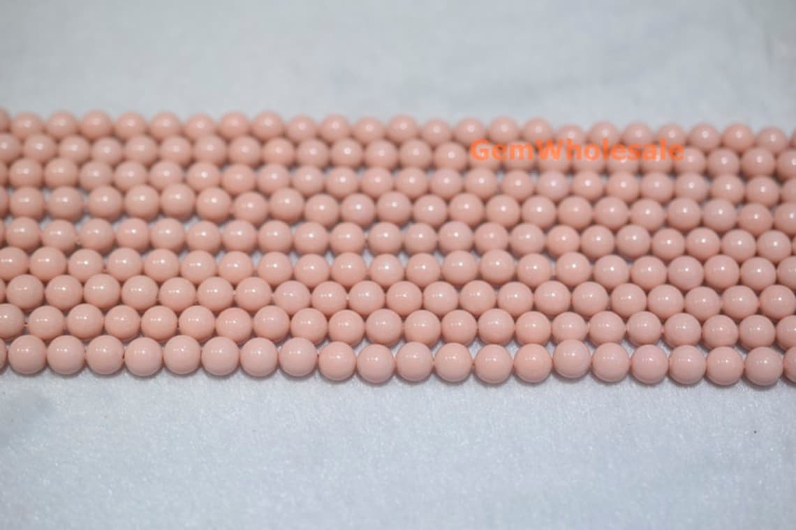 15.5" 8mm/10mm Misty Rose Shell Pearl Round Beads,misty Rose Shell Core ...