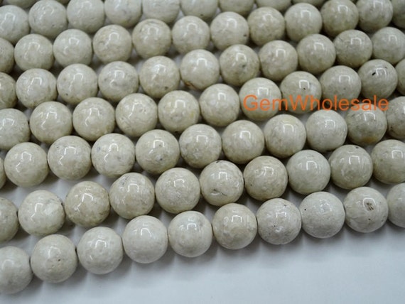 15.5 4mm/6mm Natural river stone round beads | Etsy