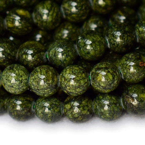15.5 Natural African Green Jasper 6mm/8mm/10mm/12mm - Etsy