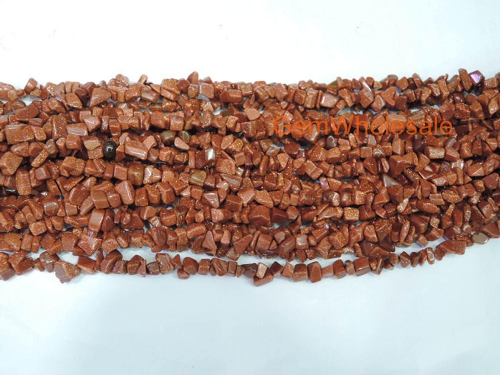 34" Golden Sandstone 5x10mm Chips , Golden Sandstone Small Chips ...